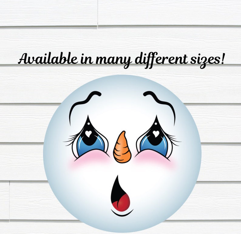 Wreath Sign Snowman Face Wreath Sign Round Snowman Face - Etsy