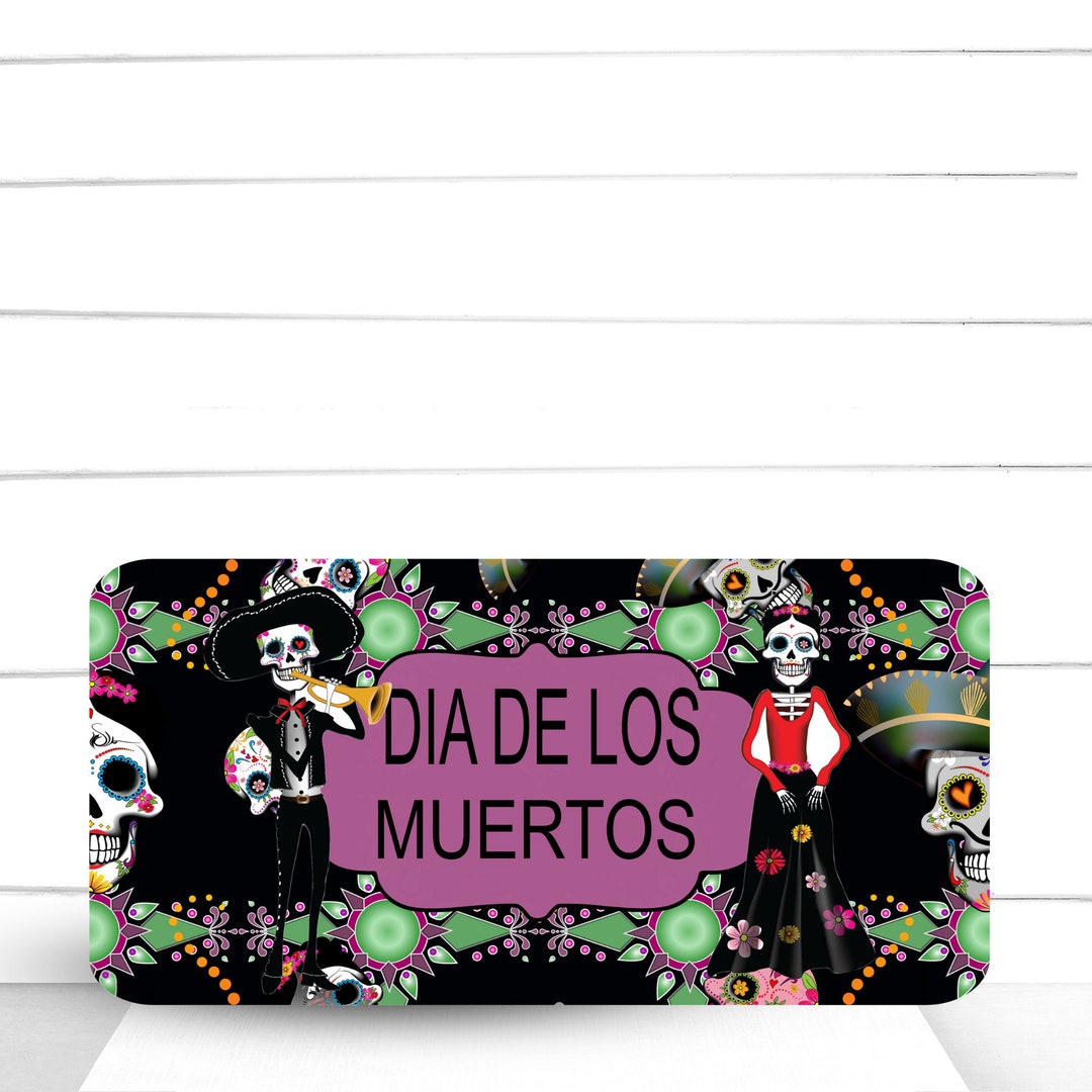 Wreath Sign, Day of the Dead Wreath Sign, Halloween Wreath Sign, Sugar ...