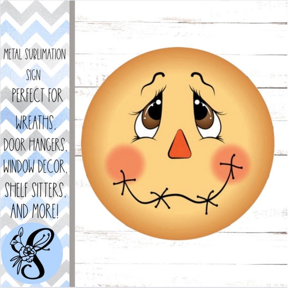 Wreath Sign Scarecrow Face Wreath Sign Fall Wreath Sign - Etsy