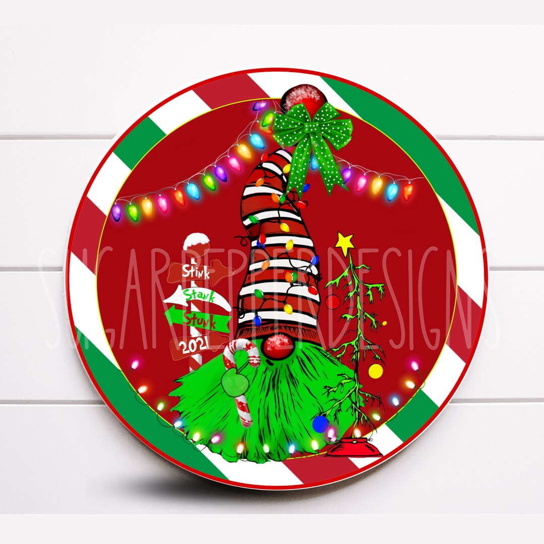 Elf Wreath Sign, Christmas Wreath Sign, Sugar Pepper Designs Signs for ...