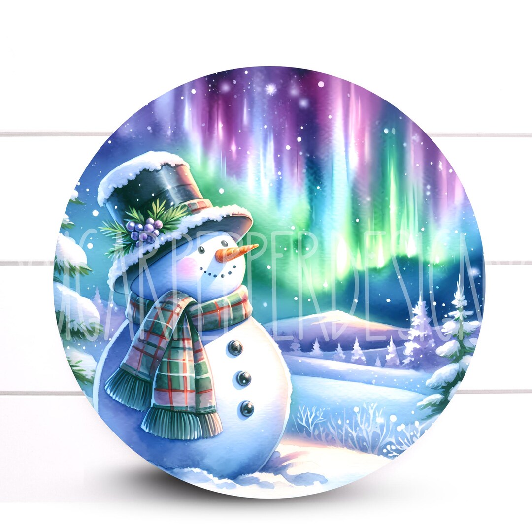 Wreath Sign, Winter Wonderland Wreath Sign, White, Blue, and Silver ...