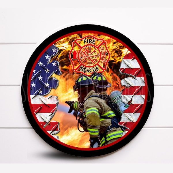 Firefighter Sign - Etsy