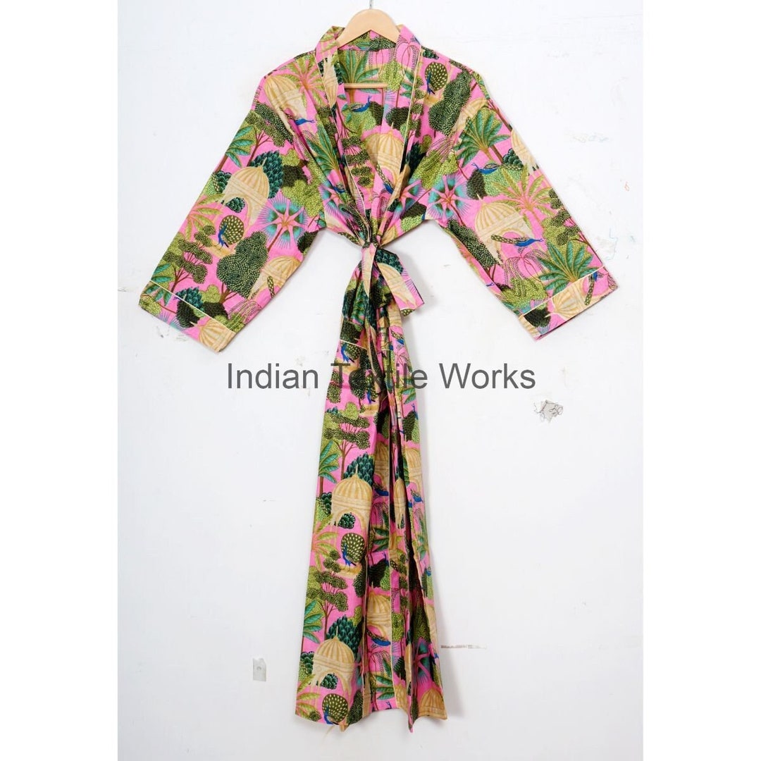 Hand Block Printed Cotton Kimono Beautiful Cotton Kimono - Etsy