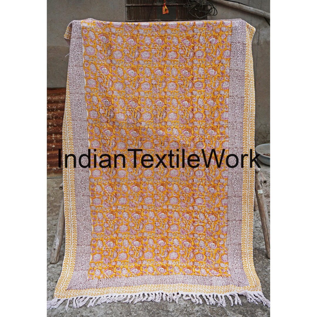 Indian Bohemian Cotton Throw Blanket, Sofa Cover, Wall Decor, Indian ...