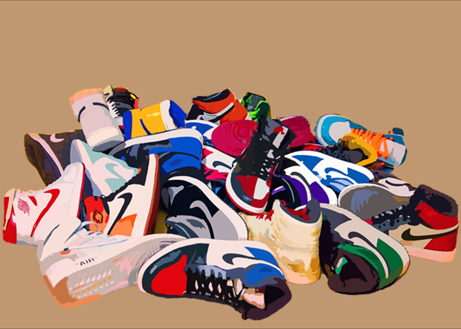 Sneakerhead Air Jordan 1s sneaker poster sneakerhead gifts | Etsy