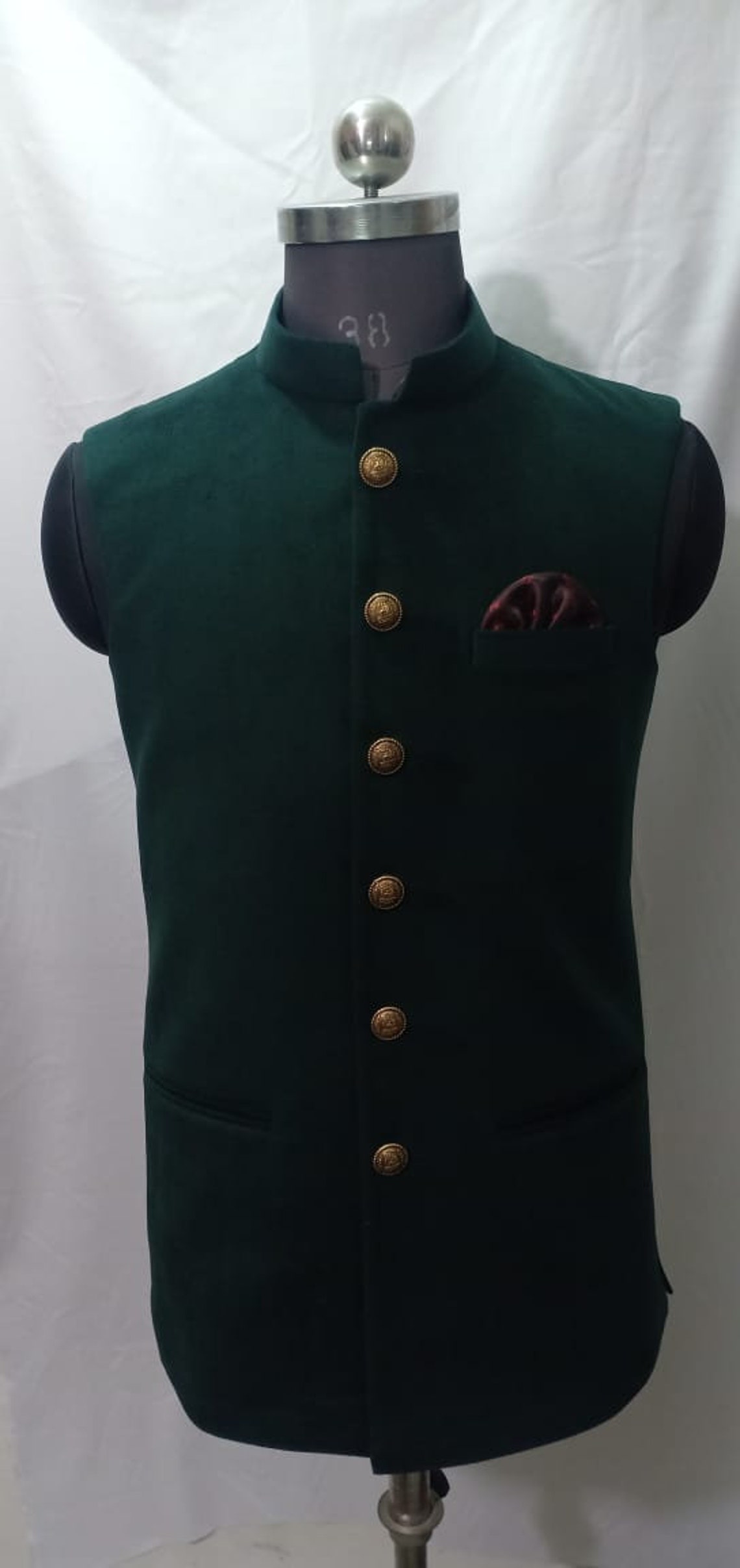 Indian Designer Solid Party Wear Jacket Ethnic Wear Wedding Traditional ...