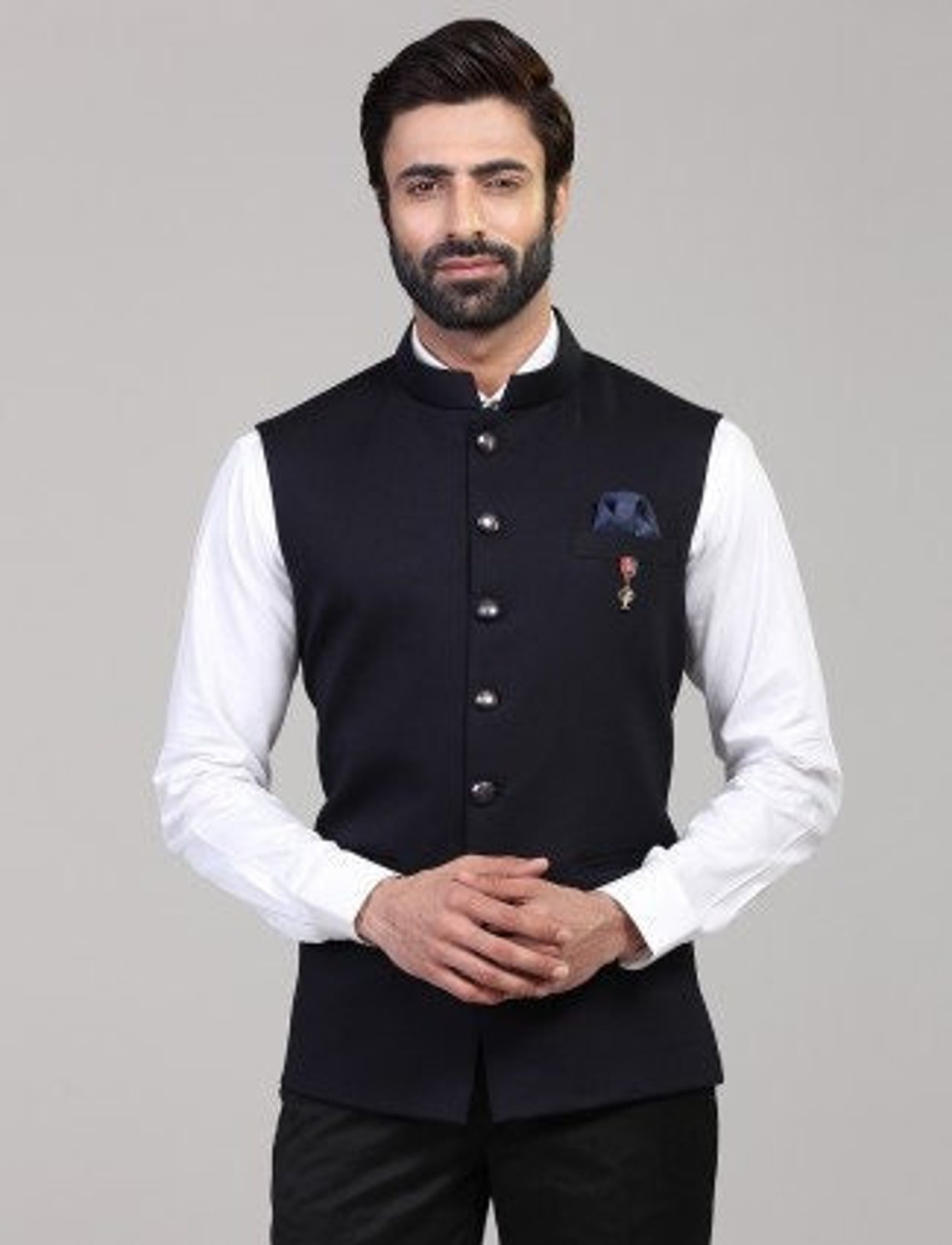 Indian Designer Solid Black Party Wear Jacket Ethnic Wear - Etsy