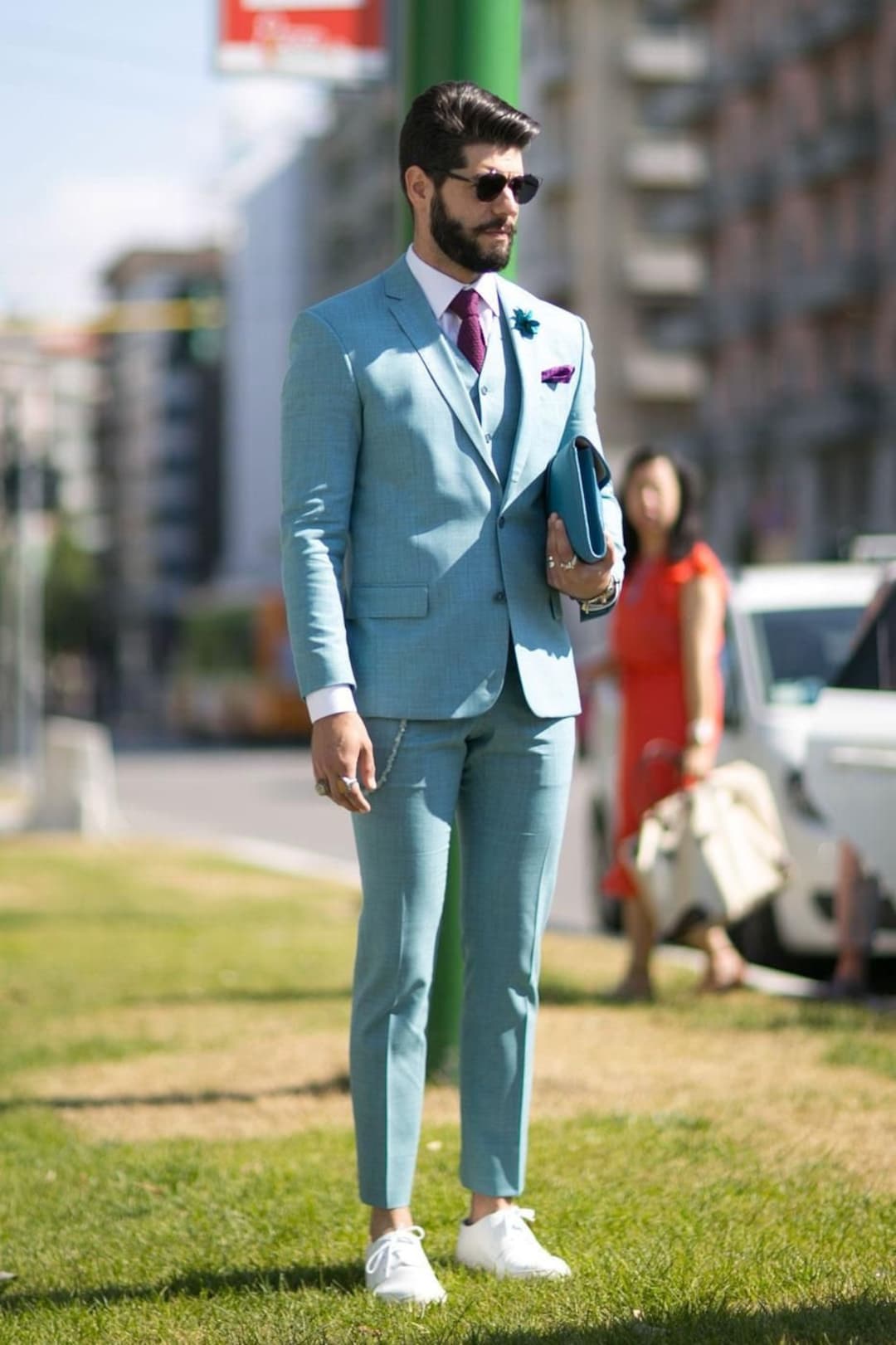 Blue Coat Pant Suit: Men's Formal Wedding Party Wear - Etsy