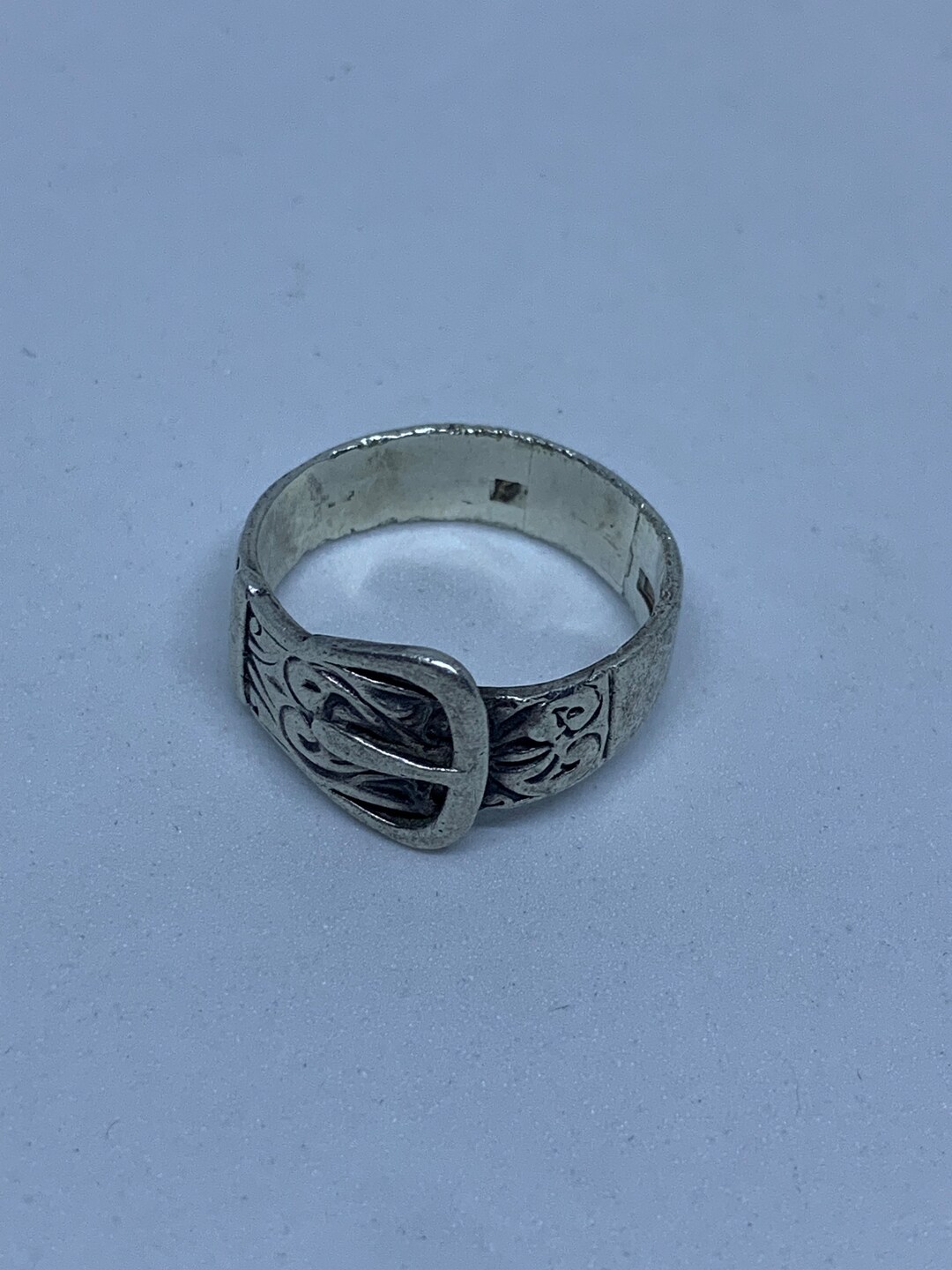 Vintage Finnish Silver Belt Buckle Ring 925 - Etsy