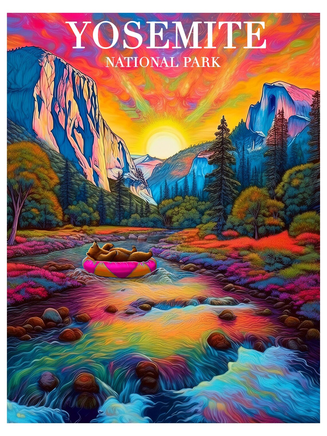 Yosemite National Park Wall Art - Etsy