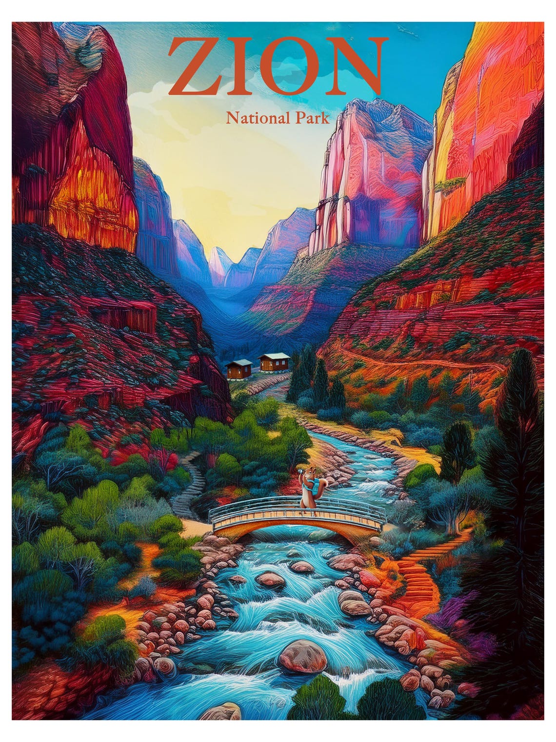 Zion National Park Wall Art - Etsy
