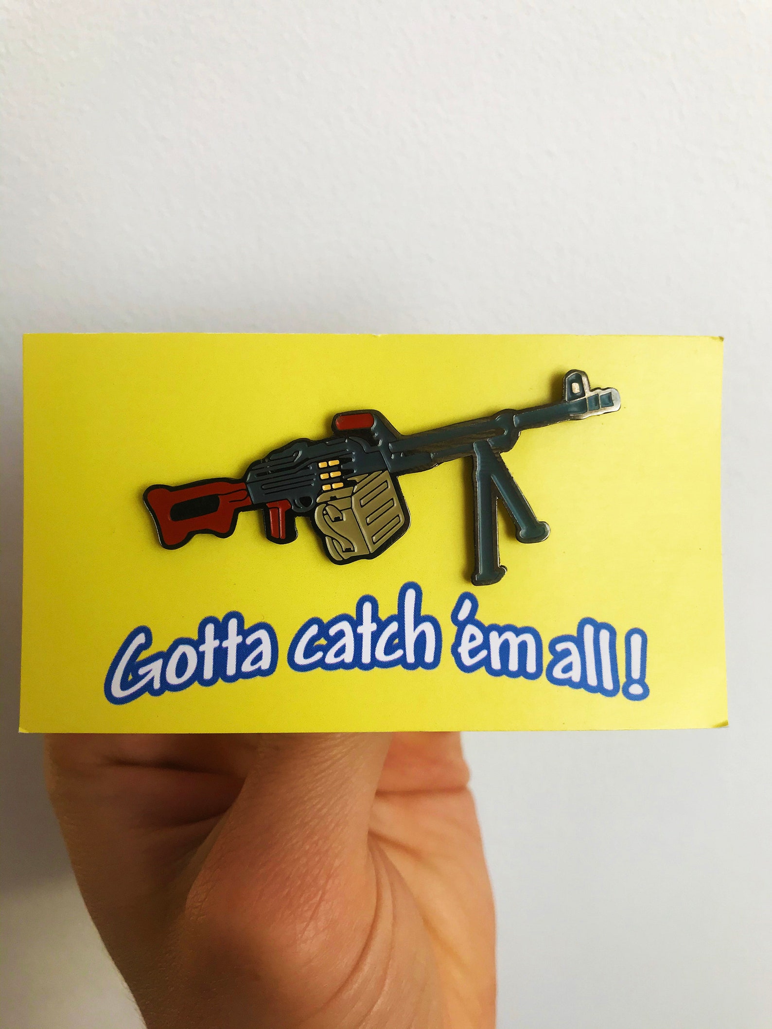 Machine Gun Enamel Lapel Pin Gun Pin Hat Pin | Etsy