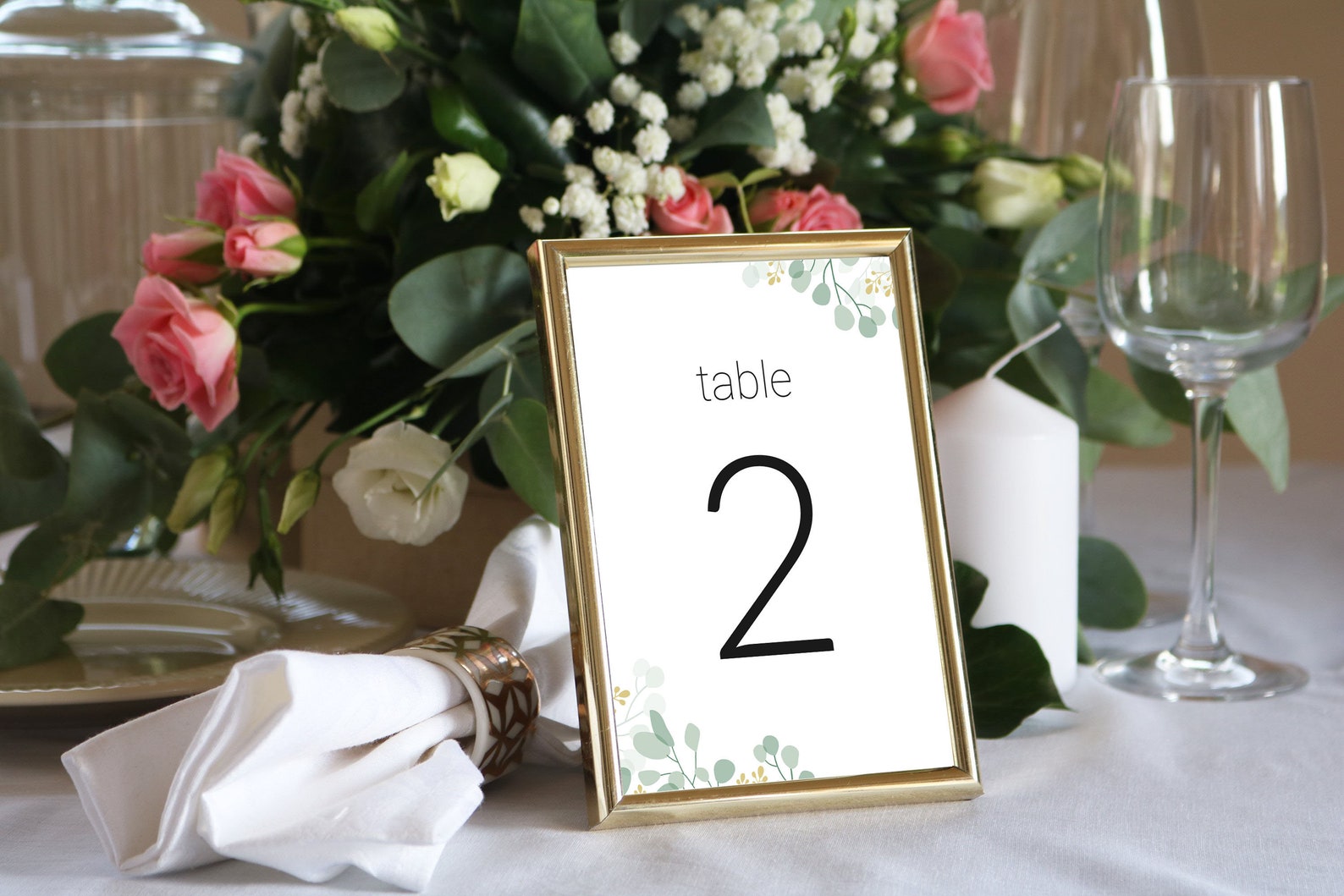 Table Number Template Fully Editable PDF Instant Download | Etsy