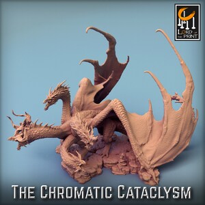 Tiamat Dragon Queen Dnd Miniatures 32mm Full Scale 12K Resin Quality ...