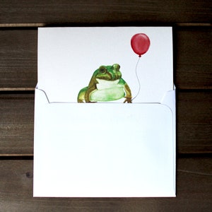 Frog Party -- Eco-friendly Celebration Cardstock Card - Etsy