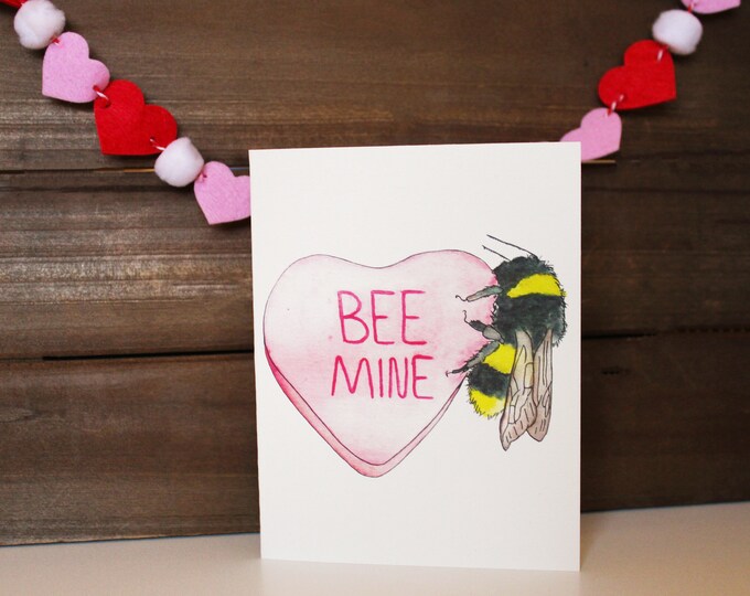 Buy Valentines Day Card "bee My Valentine" Cute Bumblebee Gift for ...