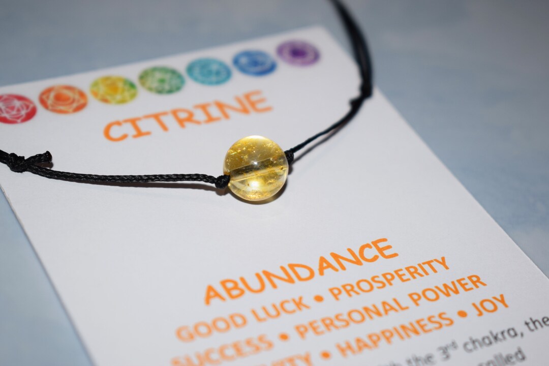 Citrine Crystal Necklace, Abundance Crystal, Protection Crystal ...