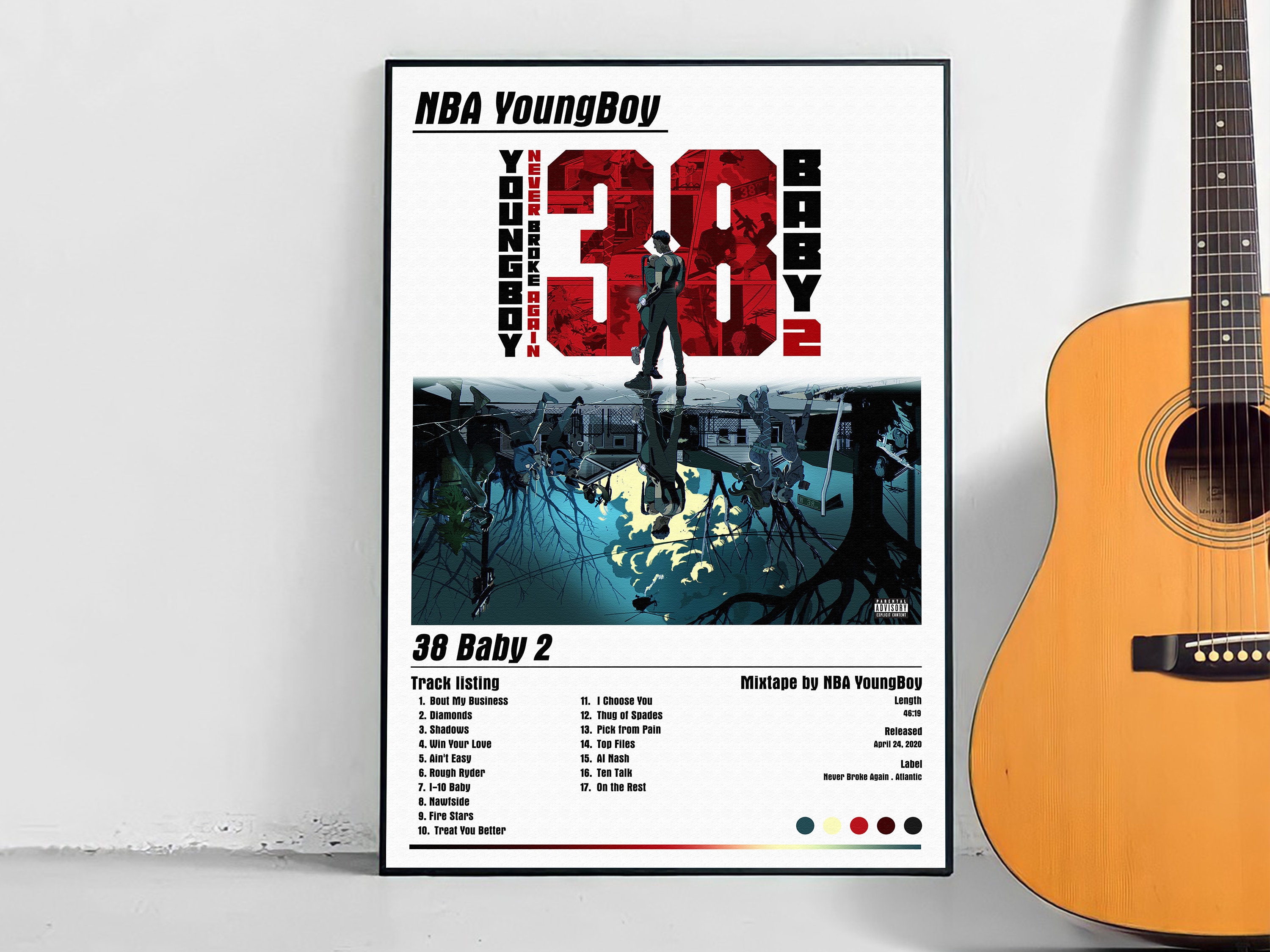 NBA YoungBoy 38 Baby 2 Album Cover Poster | Etsy