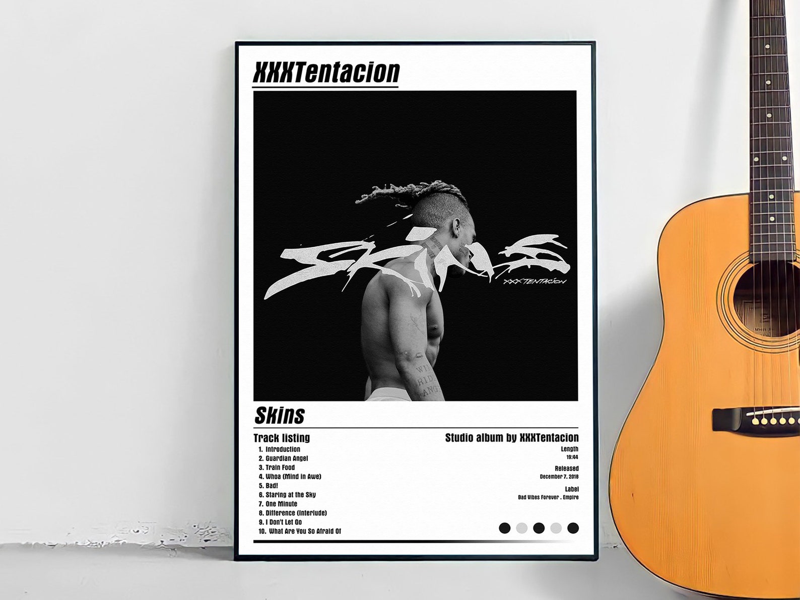 Xxxtentacion Skins Album Cover Poster Etsy