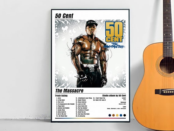 50 Cent The Massacre Album Cover Poster | Etsy