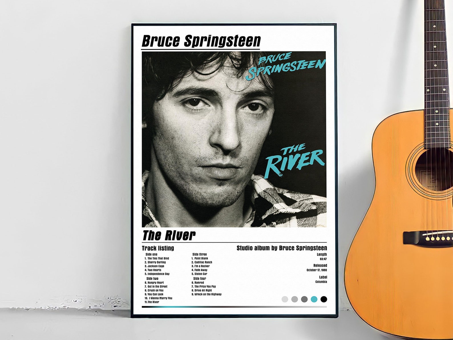 Bruce Springsteen The River Album Cover Poster | Etsy