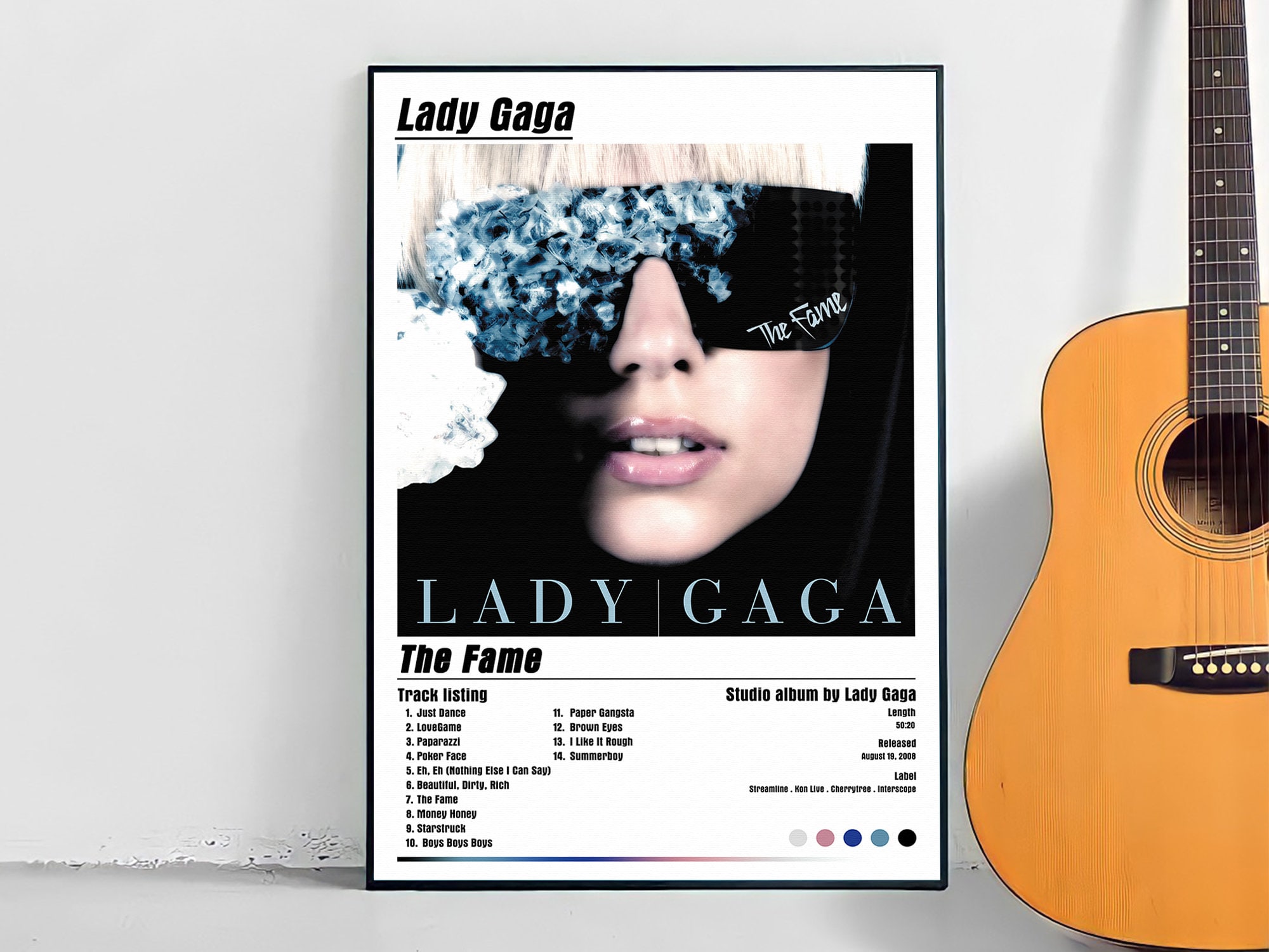 Lady Gaga the Fame Album Cover Poster | Etsy