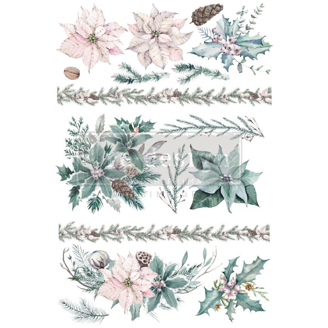 Evergreen Florals Transfer, Redesign With Prima, Furniture Transfer ...