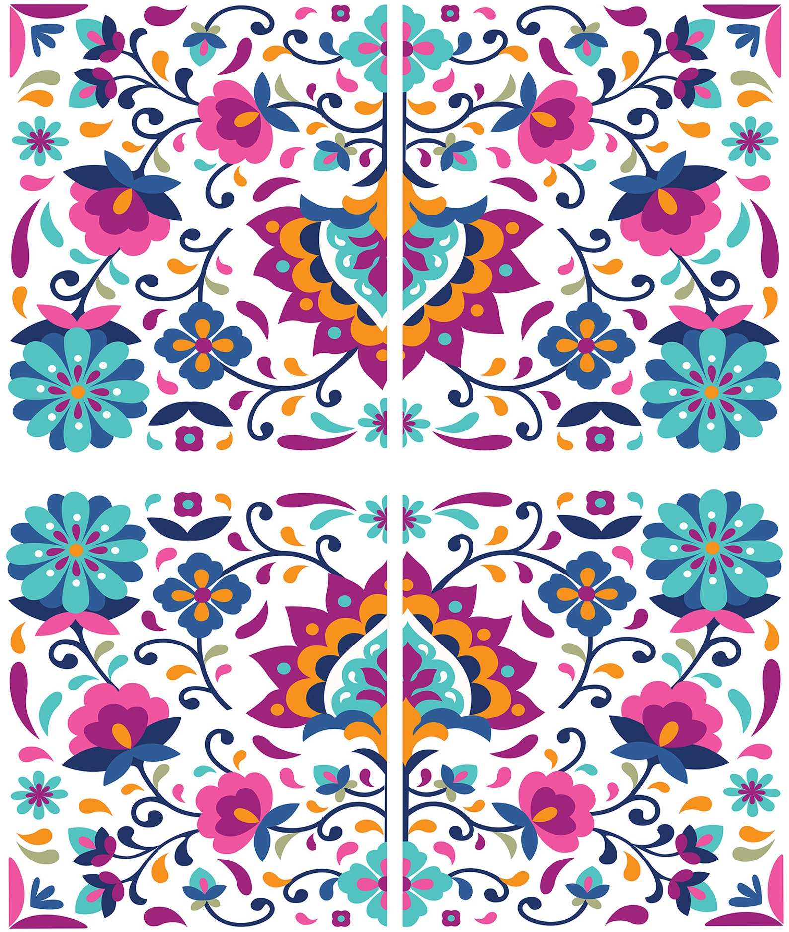 Latin Floral Transfer From the Belles and Whistles Line by - Etsy