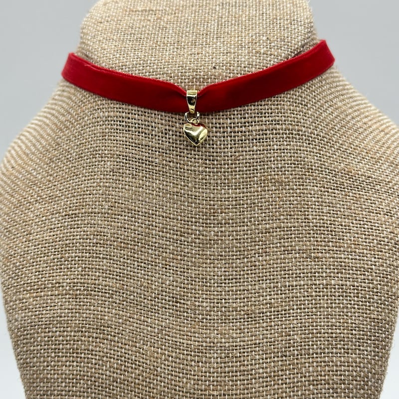 Red Velvet Choker - Etsy