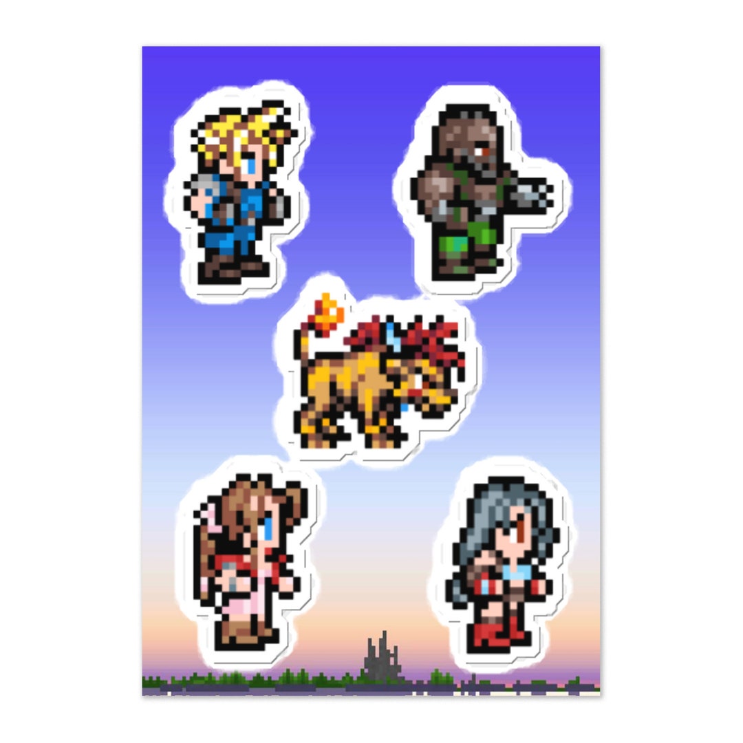 Final Fantasy Inspired Characters Sticker Sheet - Etsy