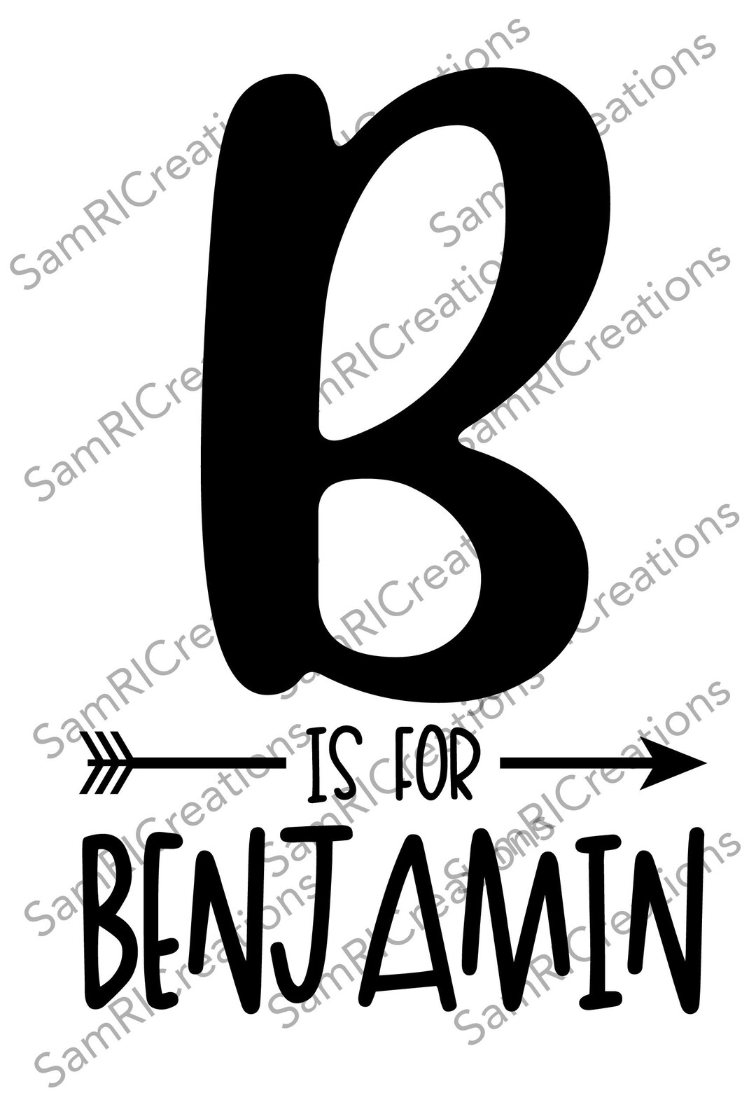 B is for Benjamin SVG - Etsy