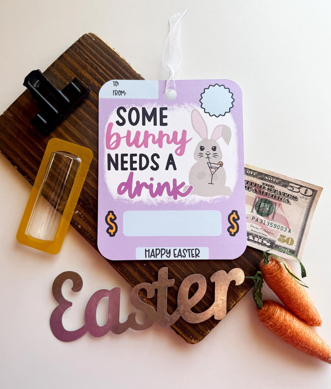 Easter Money Card Easter Basket Stuffer Money Card Kit Happy Easter ...