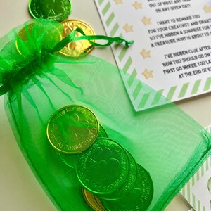 Leprechaun Scavenger Hunt With Coins and Stickers - Leprechaun Letter ...