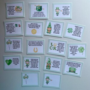 Leprechaun Scavenger Hunt With Coins and Stickers - Leprechaun Letter ...