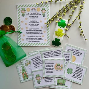 Leprechaun Scavenger Hunt With Coins and Stickers - Leprechaun Letter ...