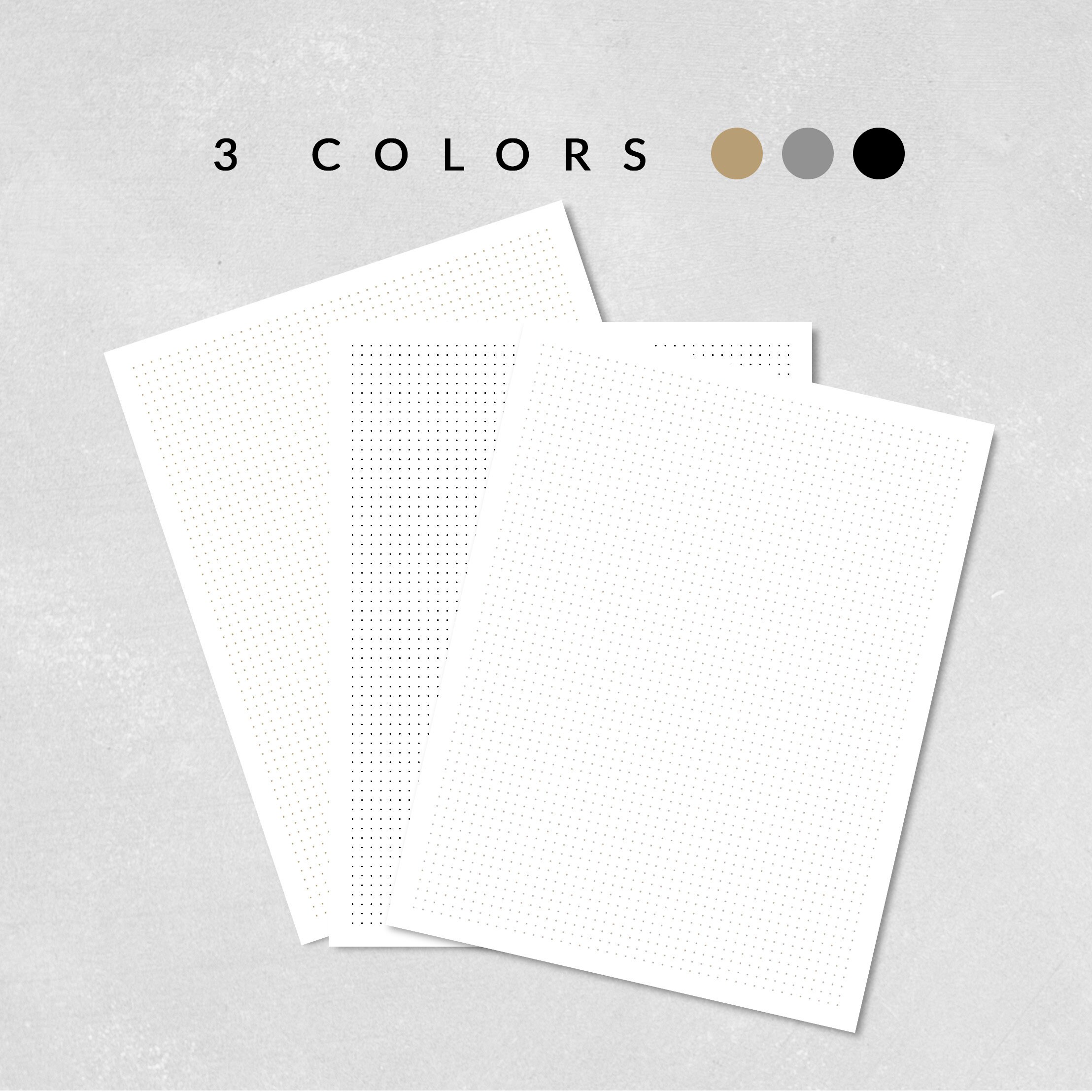 Papel punteado imprimible / Bullet Journal Paper / Dot Grid - Etsy España