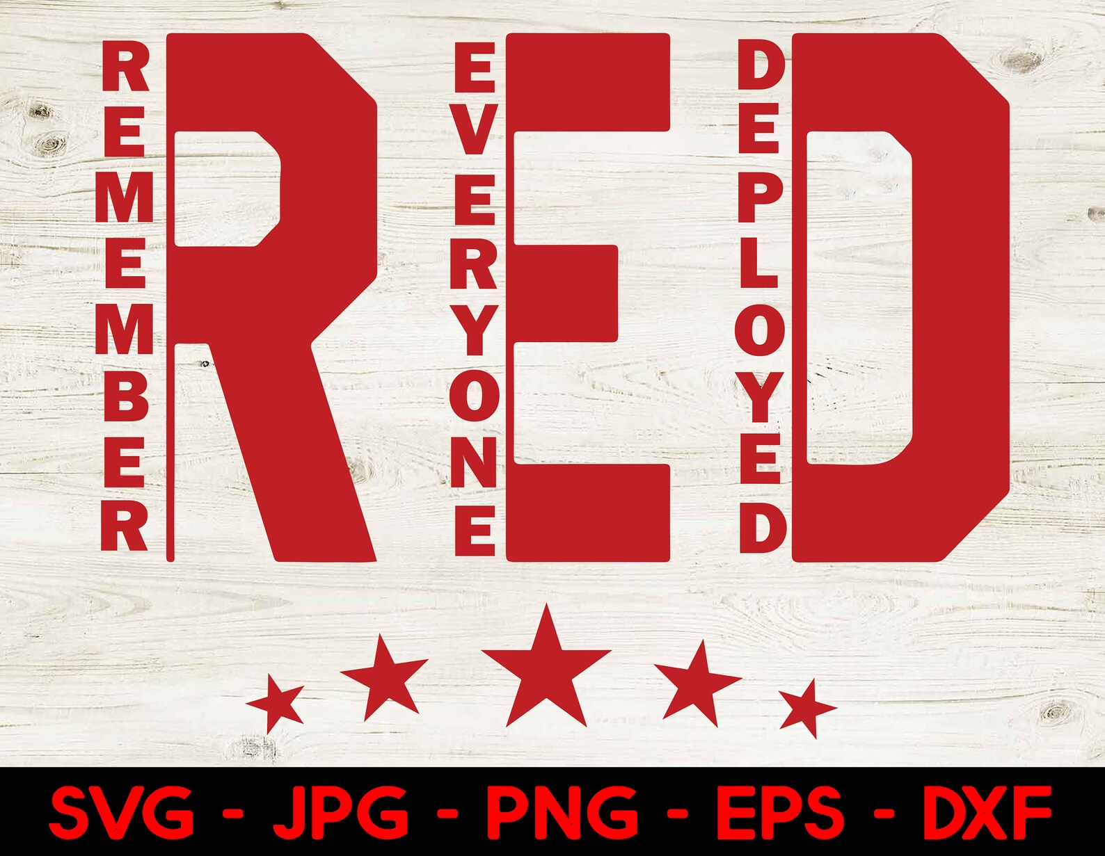 Remember Everyone Deployed Svg RED Svg Red Friday Svg We | Etsy