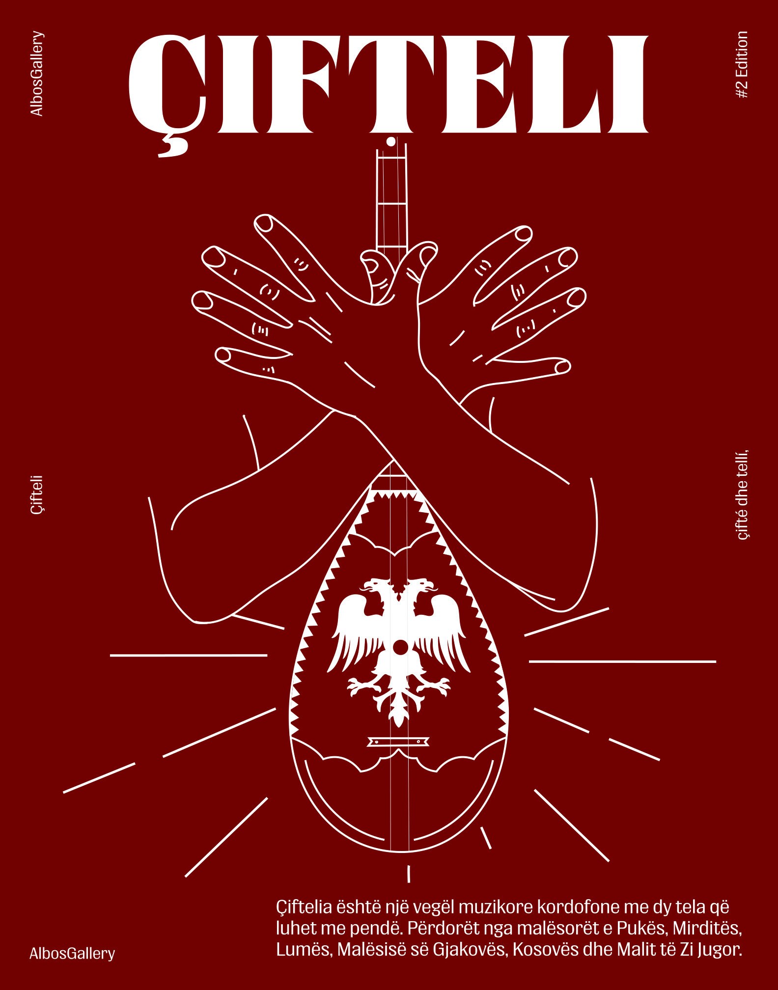 Çiftelia in red 2 Edition Wall Art Wall Decor Music | Etsy