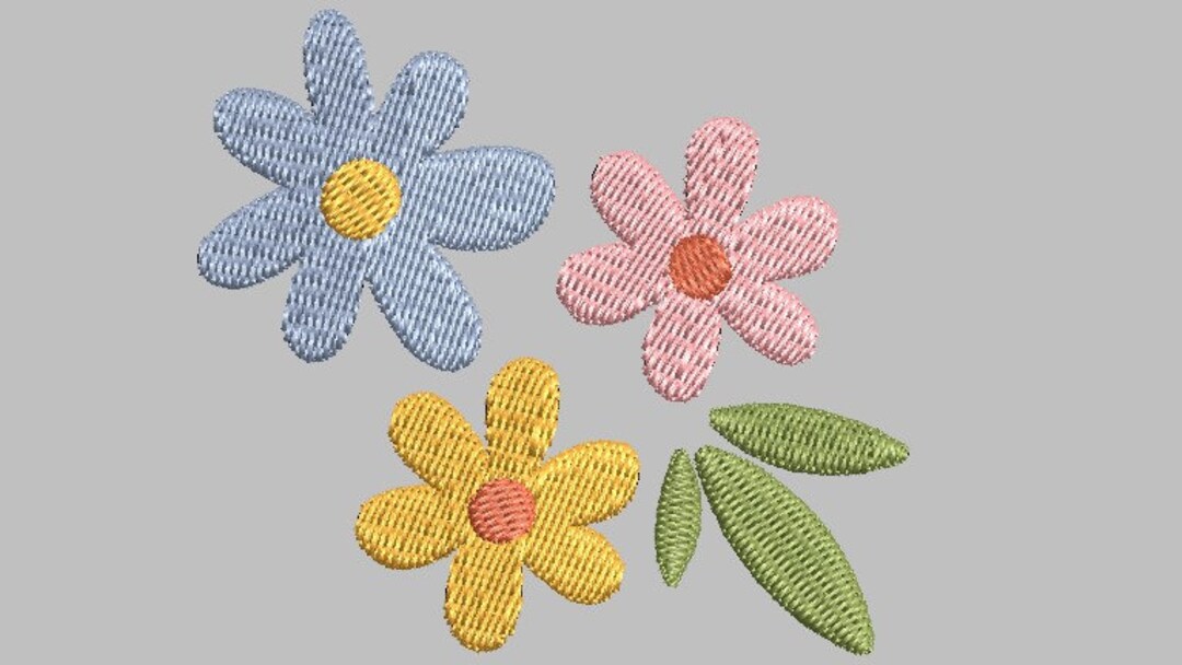 Simple Floral Embroidery Design for Embroidery Machine | Beginners ...