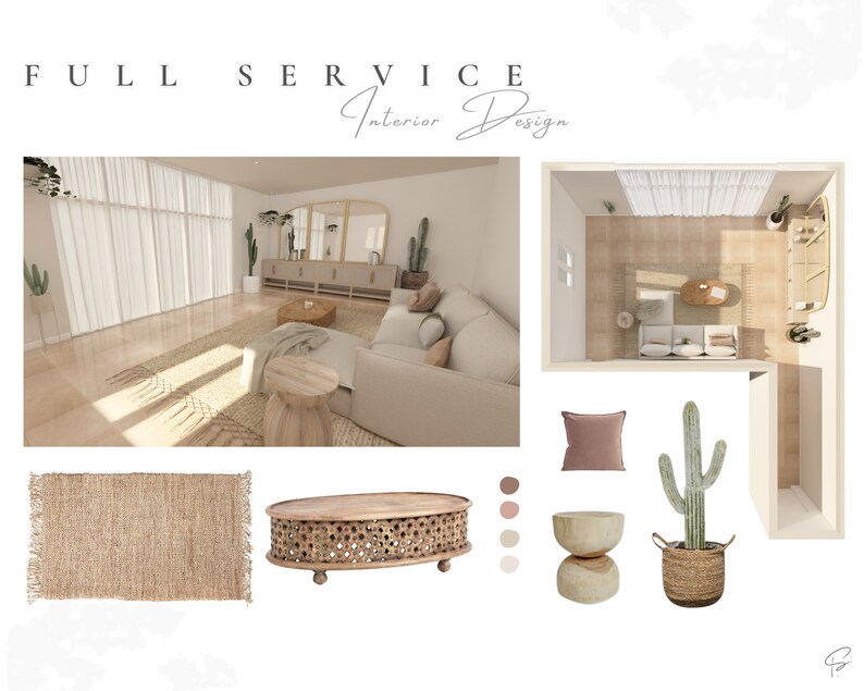 FULL Interior Design Services I Living Room Decoration custom | Etsy