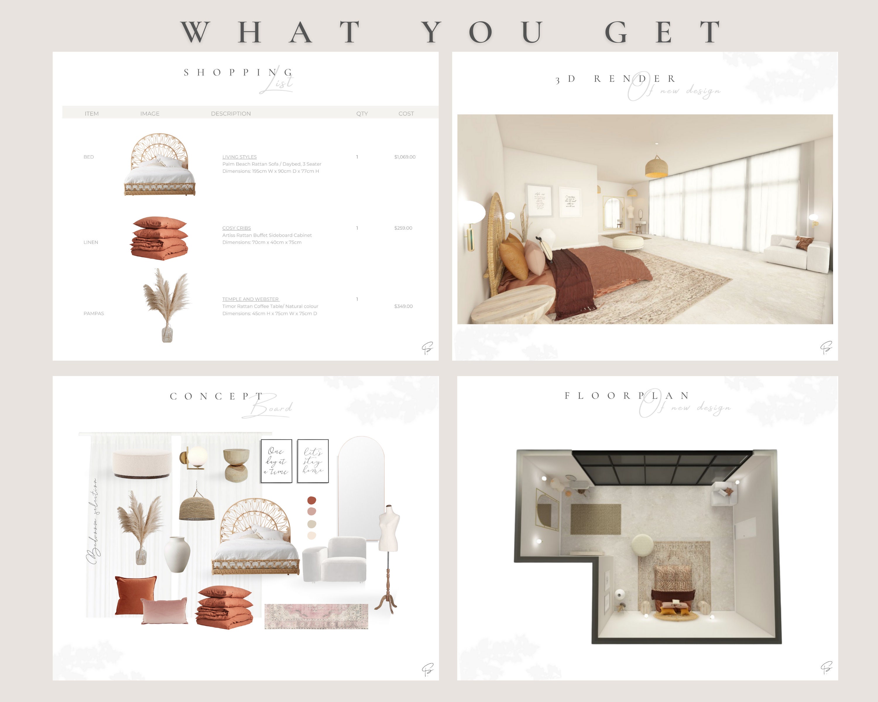 FULL Interior Design Services I Living Room Decoration -custom Interior ...