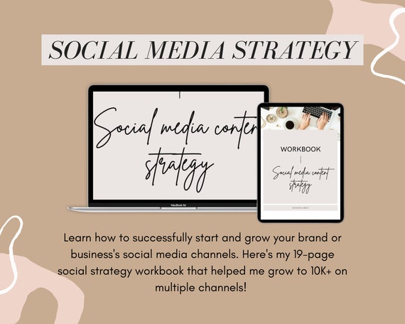 Printable: Social Media Strategy Workbook Social Media | Etsy