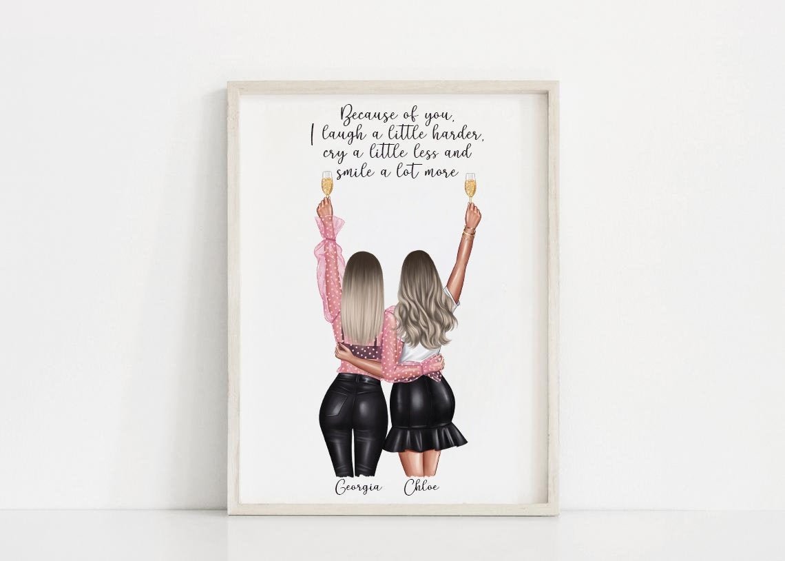 Personalised Best Friend Print Best Friend Gift Friendship | Etsy UK