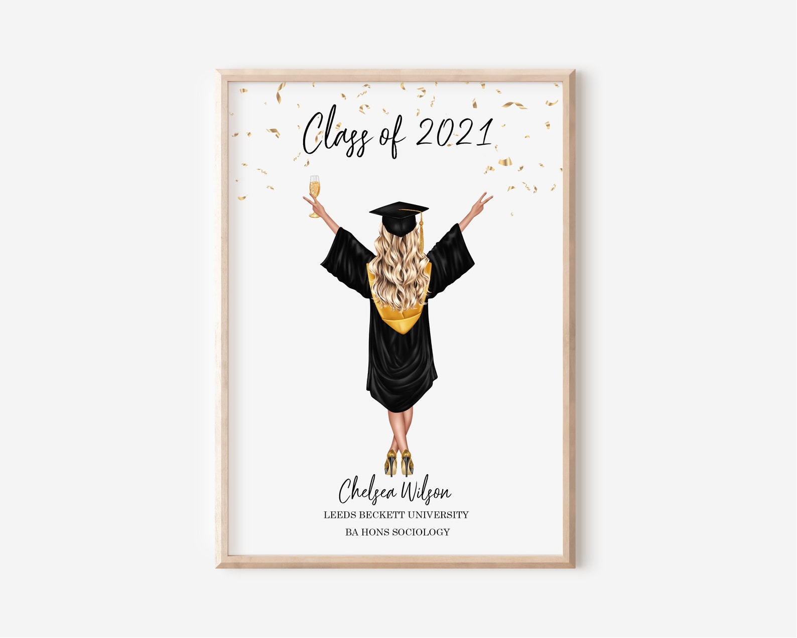 Personalised Graduation Print Graduation Gift University - Etsy