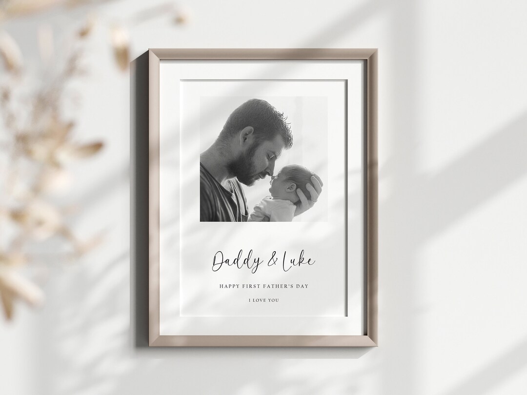 Personalised Dad Photo Print, Fathers Day Print, Fathers Day Photo Gift ...