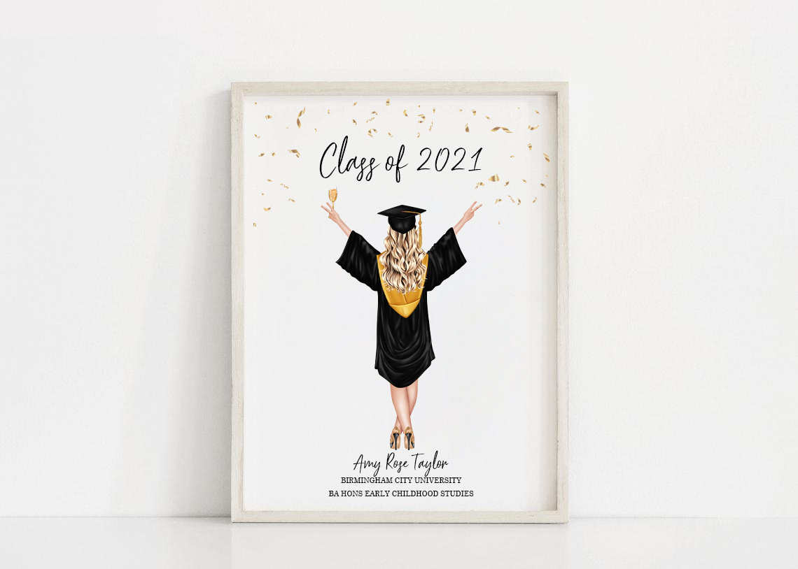 Personalised Graduation Print Graduation Gift University | Etsy