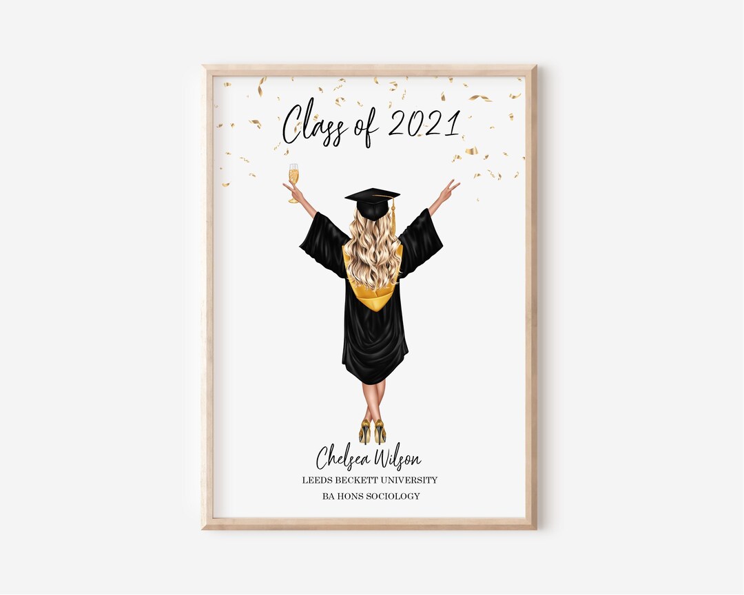 Personalised Graduation Print, Graduation Gift, University Graduation ...