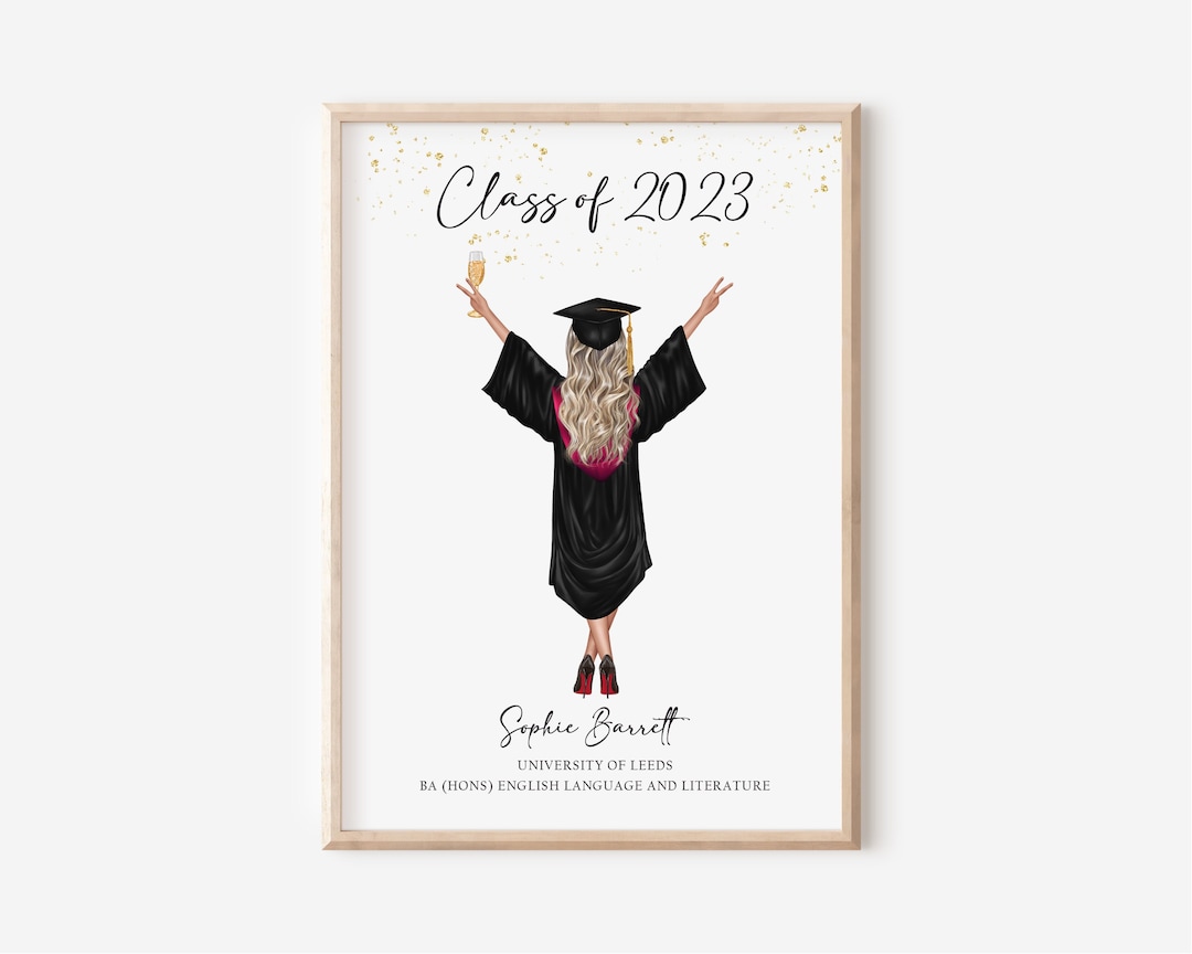 Personalised Graduation Print, Graduation Gift, University Graduation ...