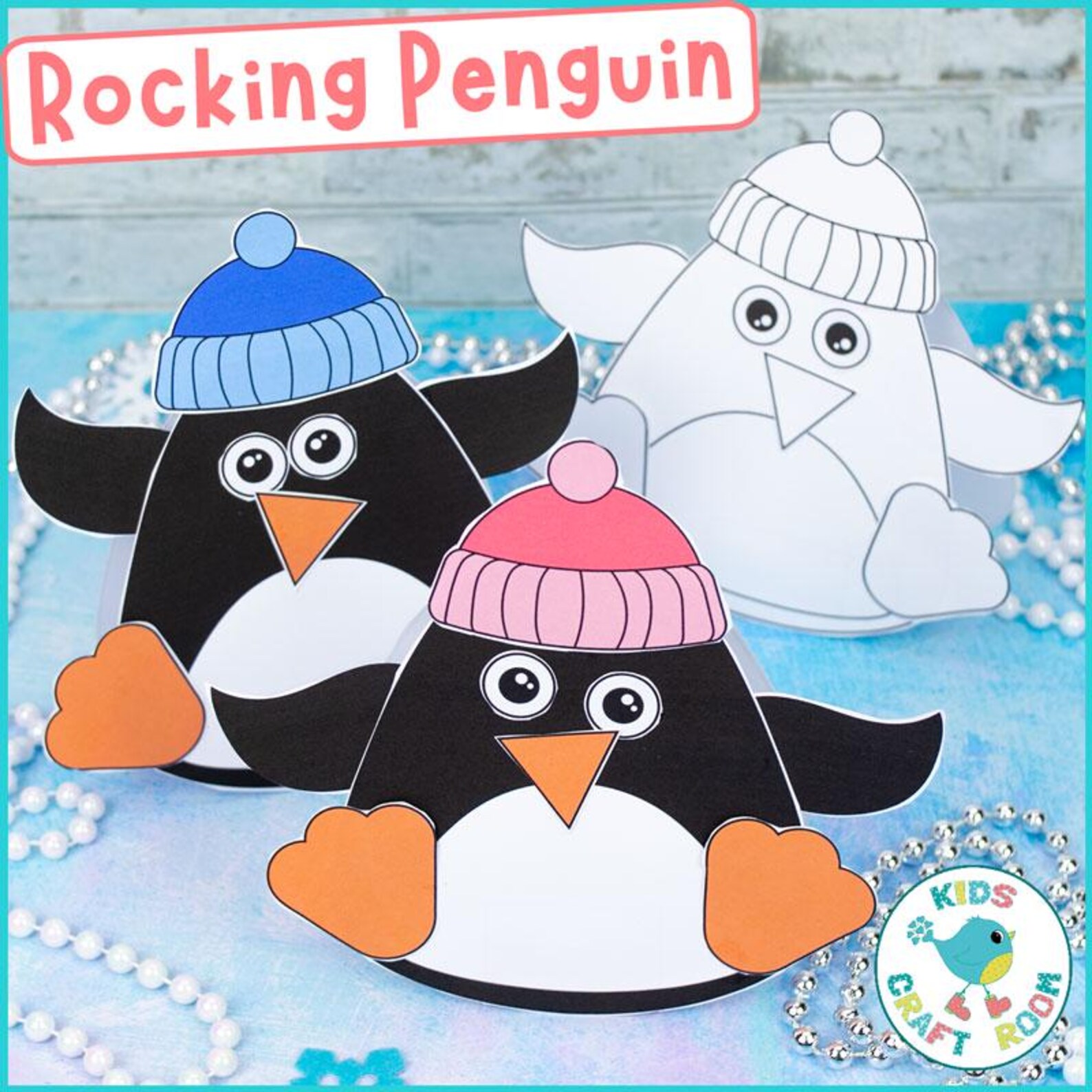 Rocking Penguin Craft - Polar Animal Activity - Winter Craftivity for ...