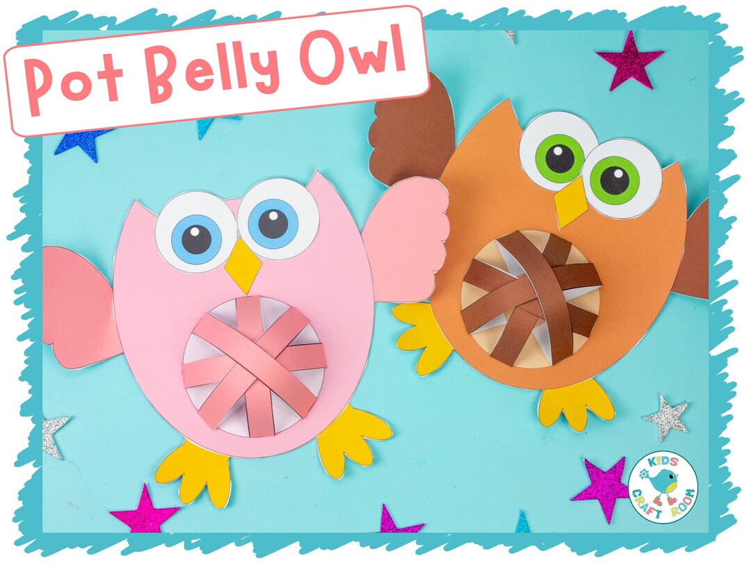 Pot Belly Owls - Etsy
